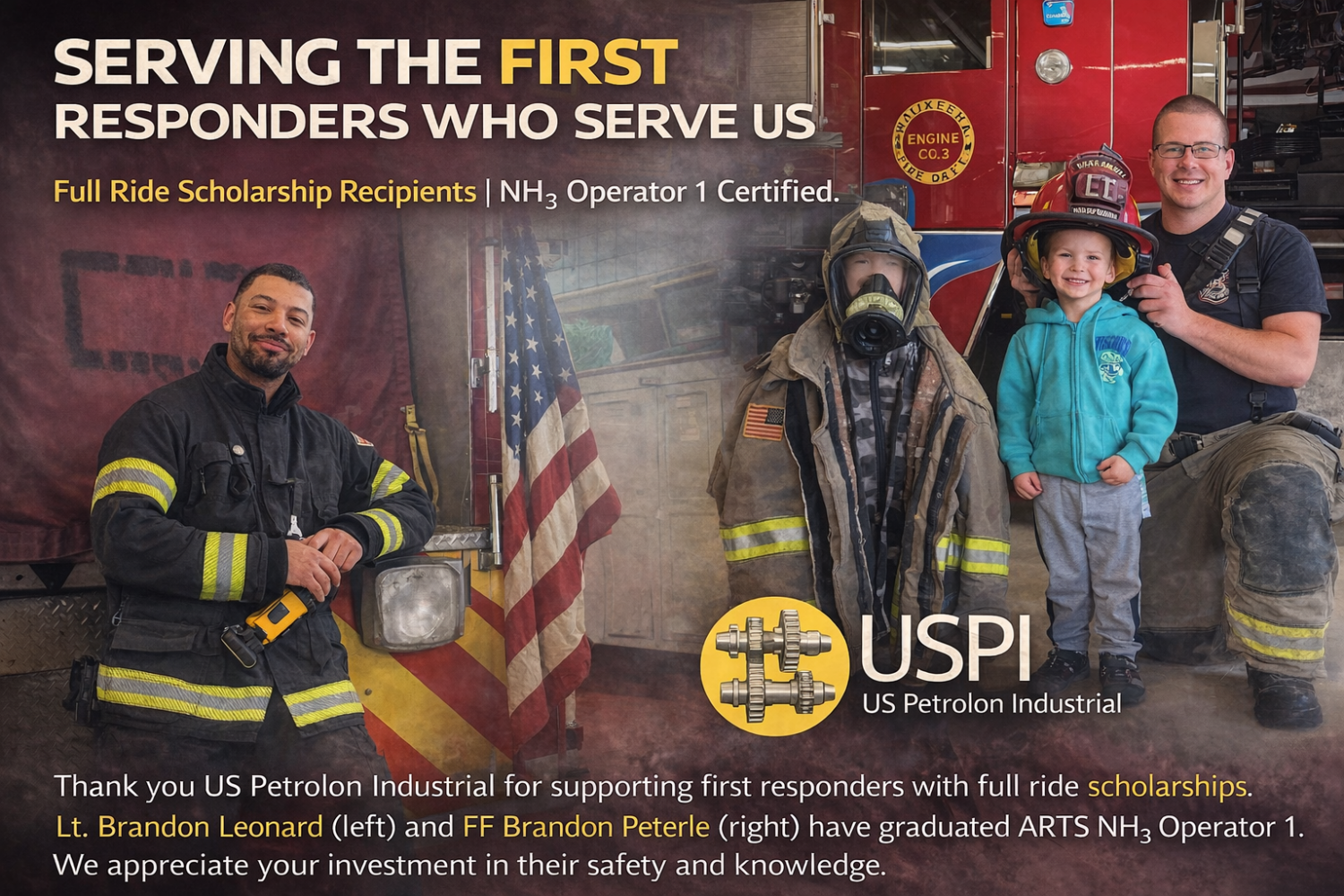 USPI Awards Full Ride Scholarships → Ammonia Refrigeration Training ...