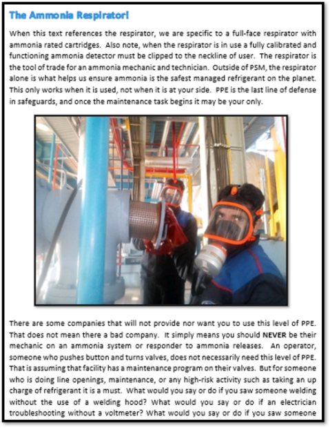 New Book - Introduction to Ammonia Refrigeration - ARTS